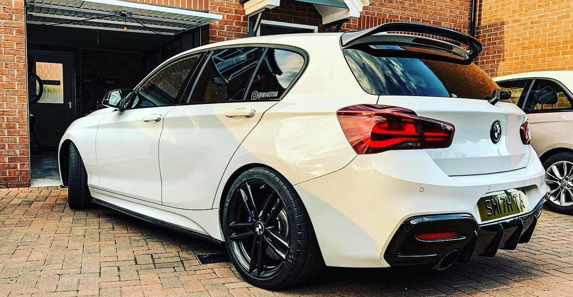 BMW 1 Series Rear Spoiler 15-19 F20 M Performance Gloss Black – 2xcite