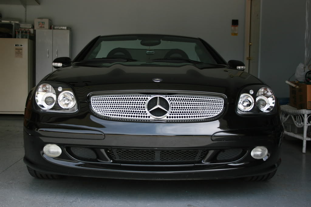 Mercedes Benz SLK R170 1996-2004 Black Angel Eye Headlights – 2xcite