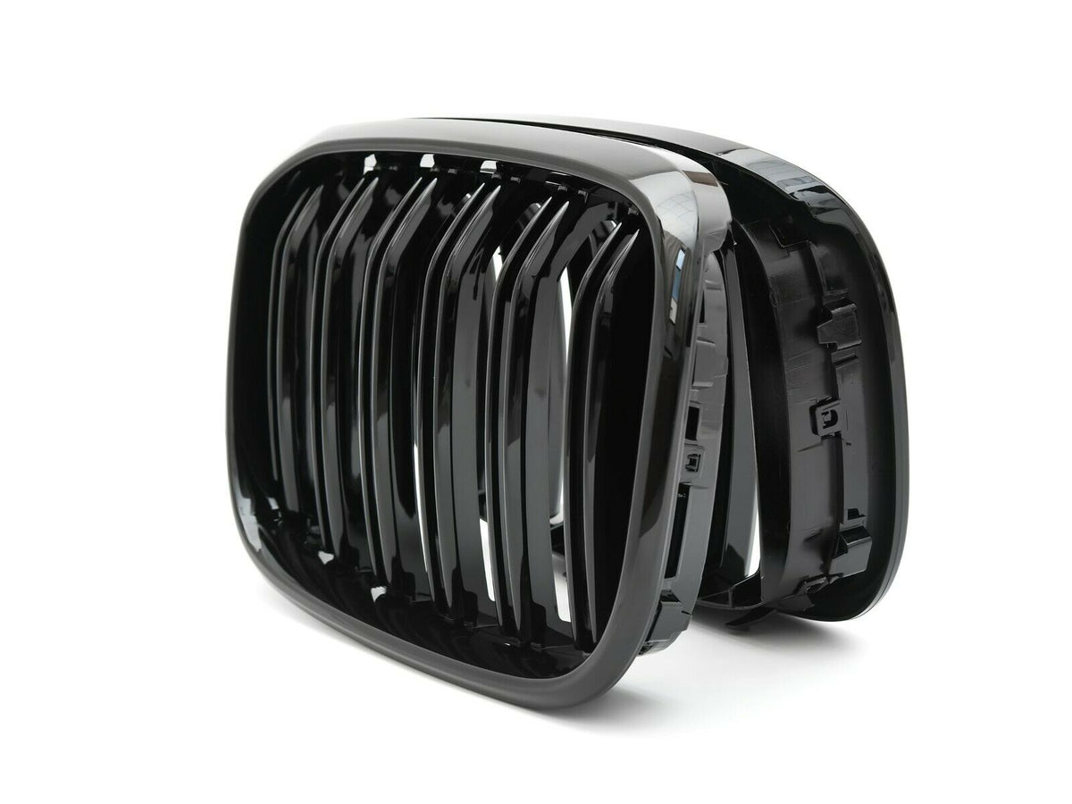 BMW X3 G01 X4 GO2 2018 Onwards Black Twin Bar Kidney Grill – 2xcite